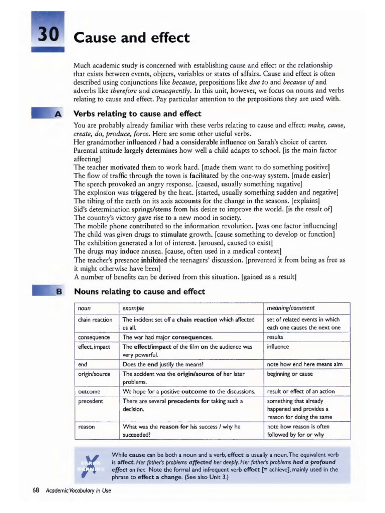 Understanding Cause and Effect Relationships | PDF | Causality | Verb
