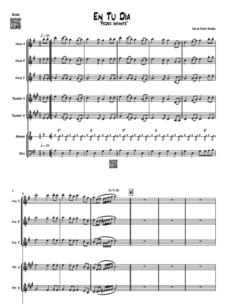 En Tu Día (Pedro Infante) | PDF