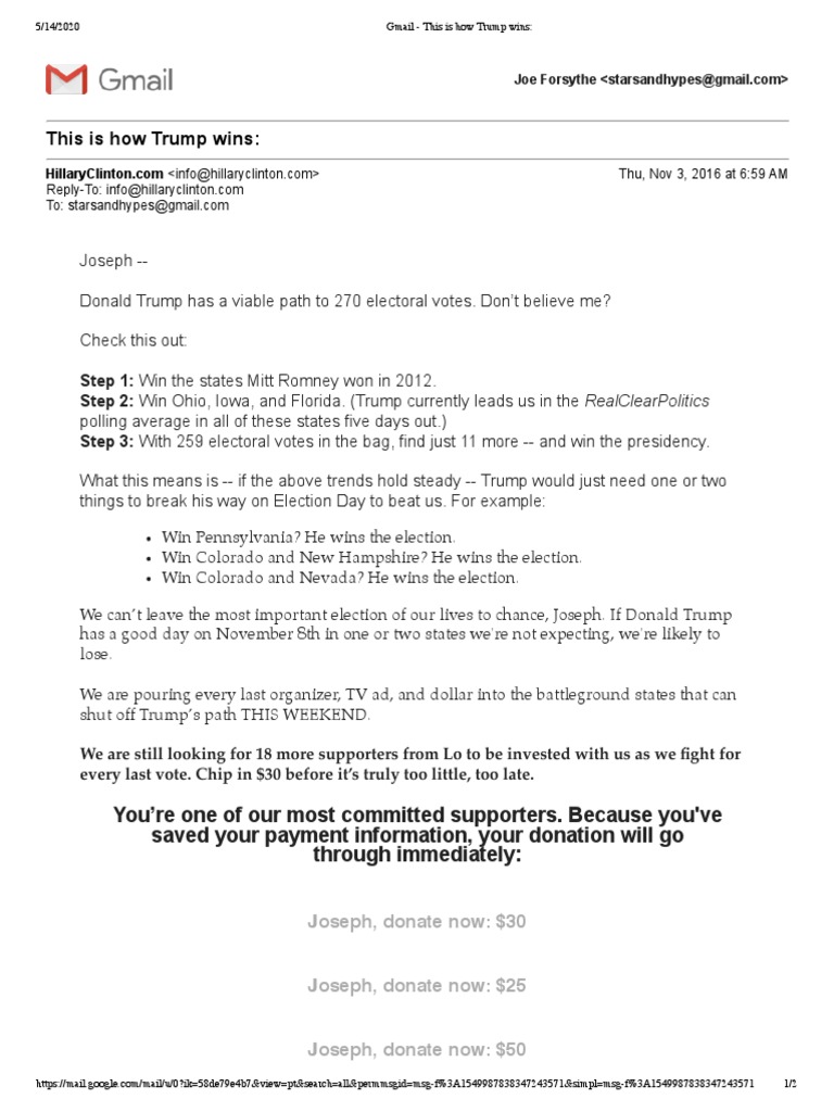 Robby Mook | PDF | Hillary Clinton | American Government