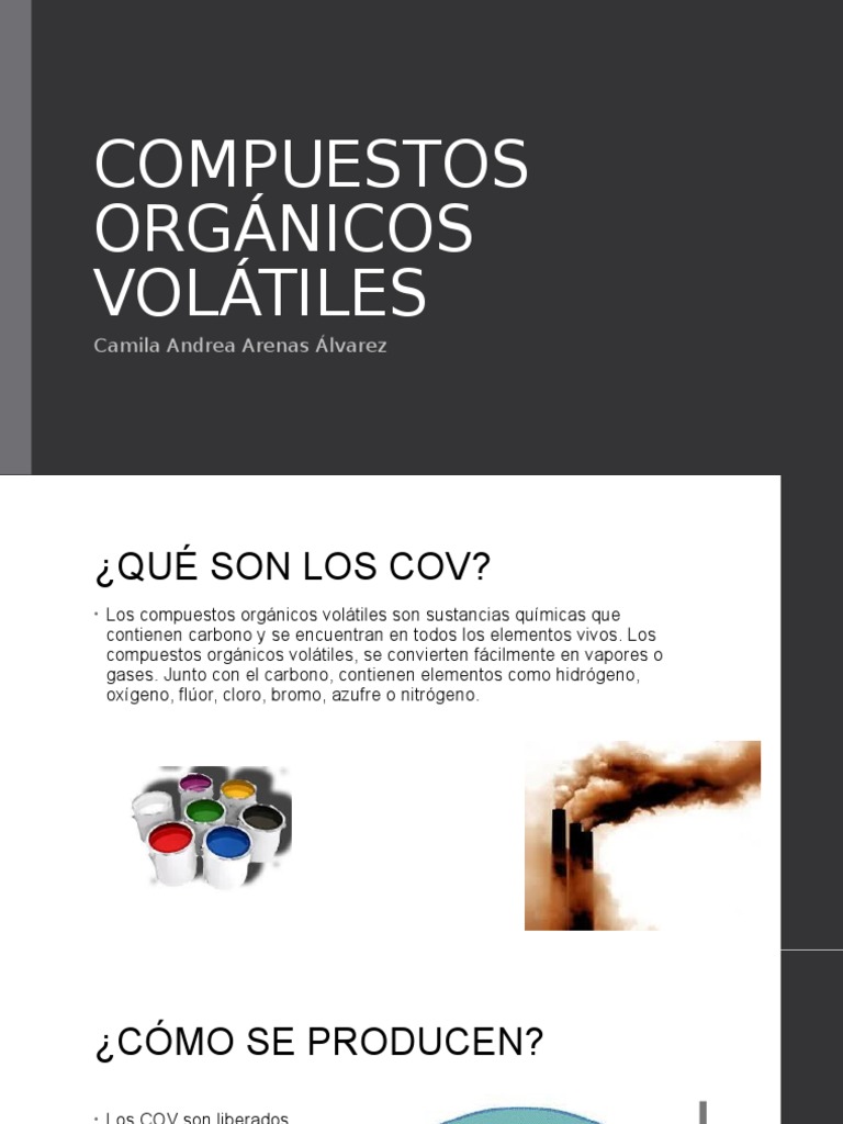 Compuestos Orgánicos Volátiles | PDF