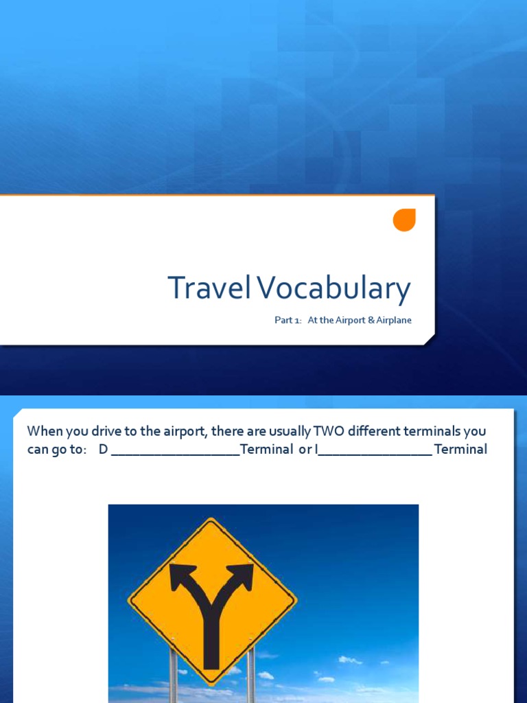 Airport and Airplane Travel Vocabulary | PDF | Baggage | Aviation