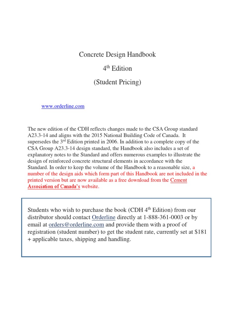 Concrete Design Handbook 4th Ed. | PDF | Art | Technology & Engineering
