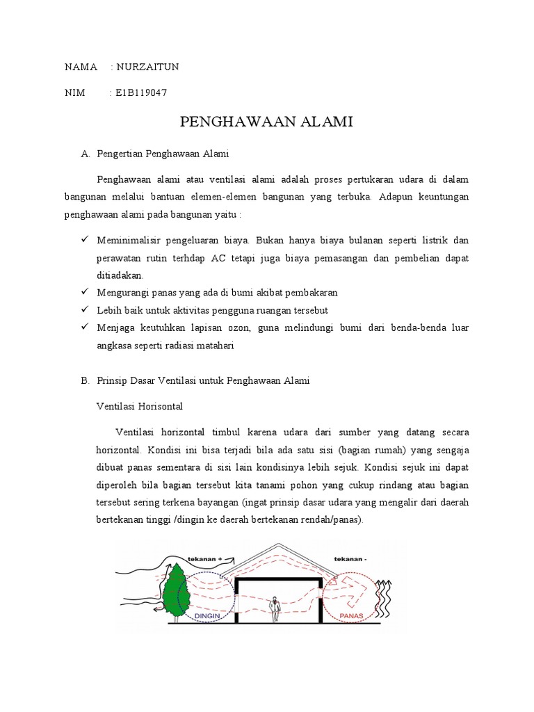 Tugas 4-Penghawaan Alami | PDF