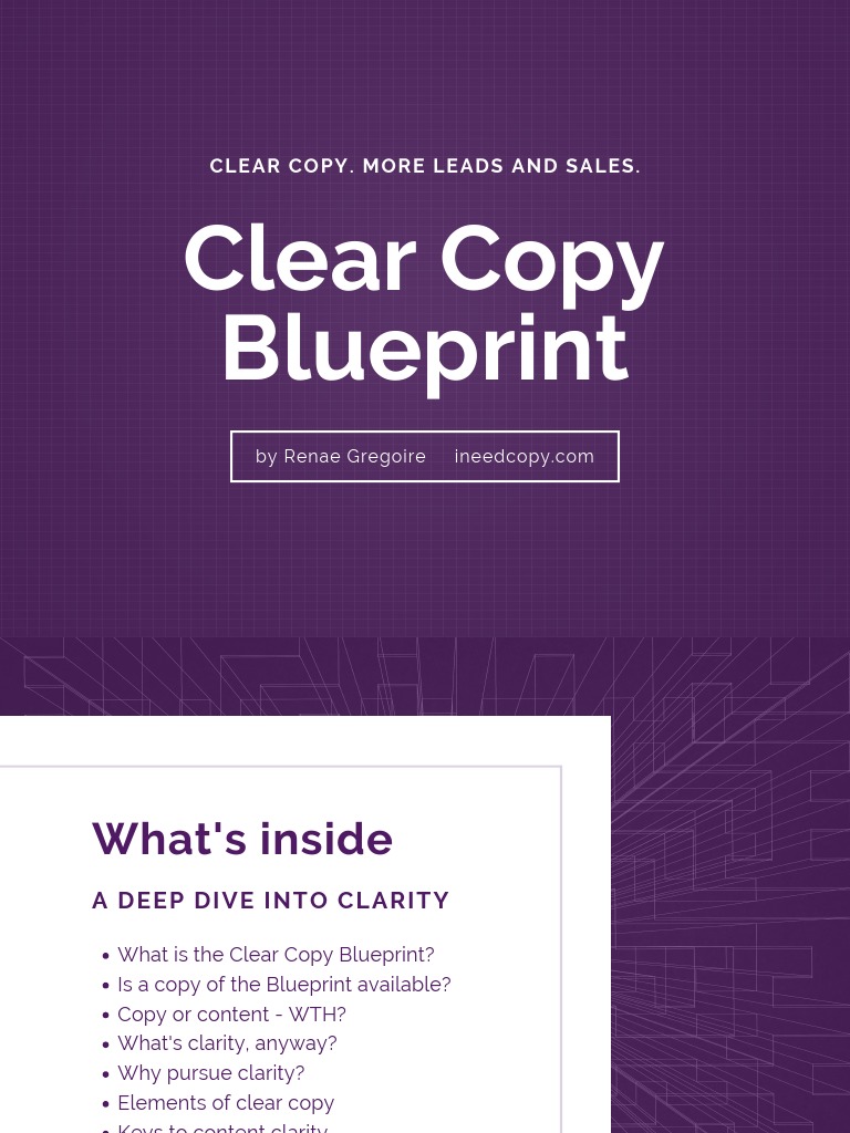 Clear Copy Blueprint 2020 03 31 | PDF | Communication
