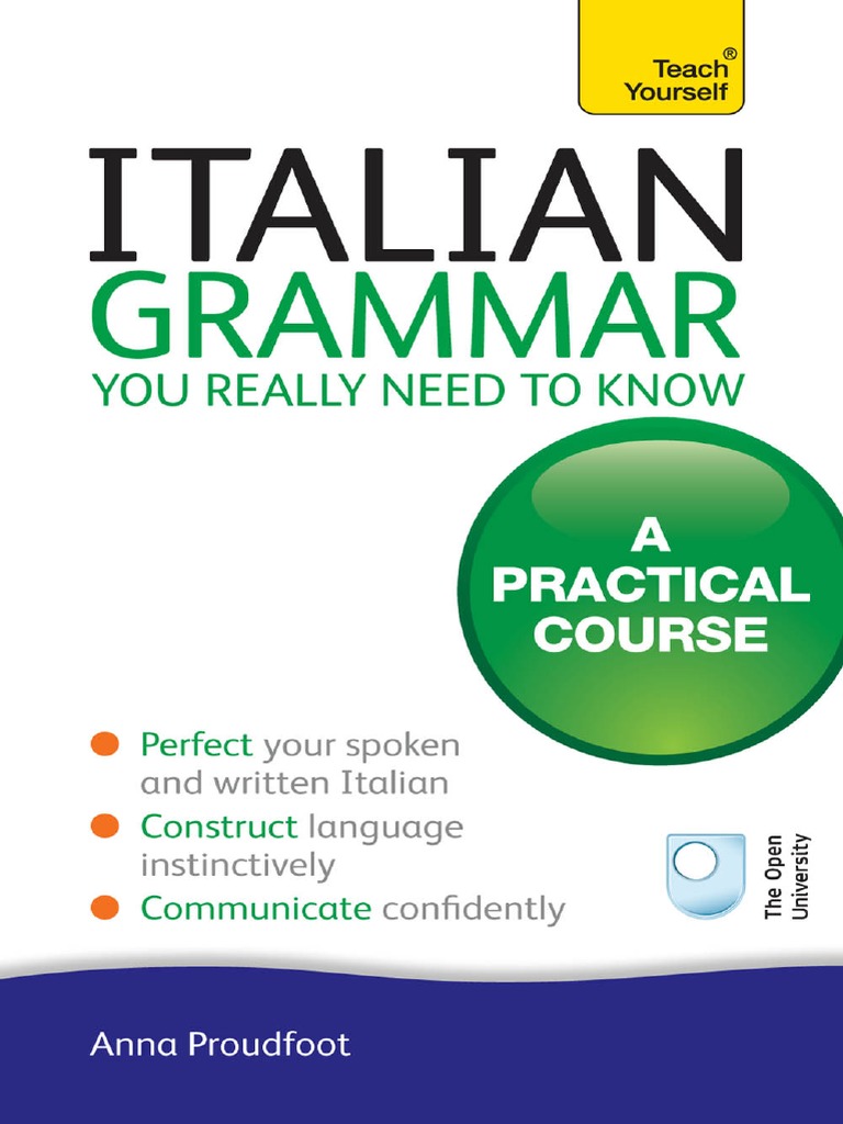 Italian Grammar You Really Need To Know | PDF | Grammatical Gender | Plural