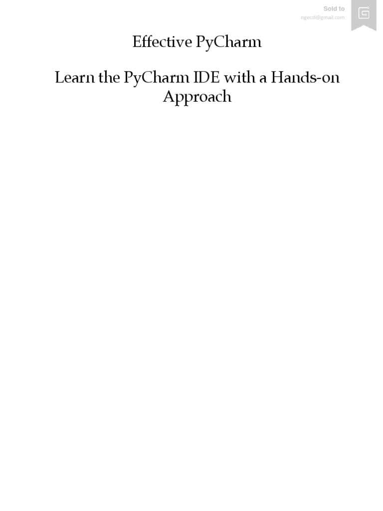 Pycharm Book Web PDF | PDF | Integrated Development Environment ...