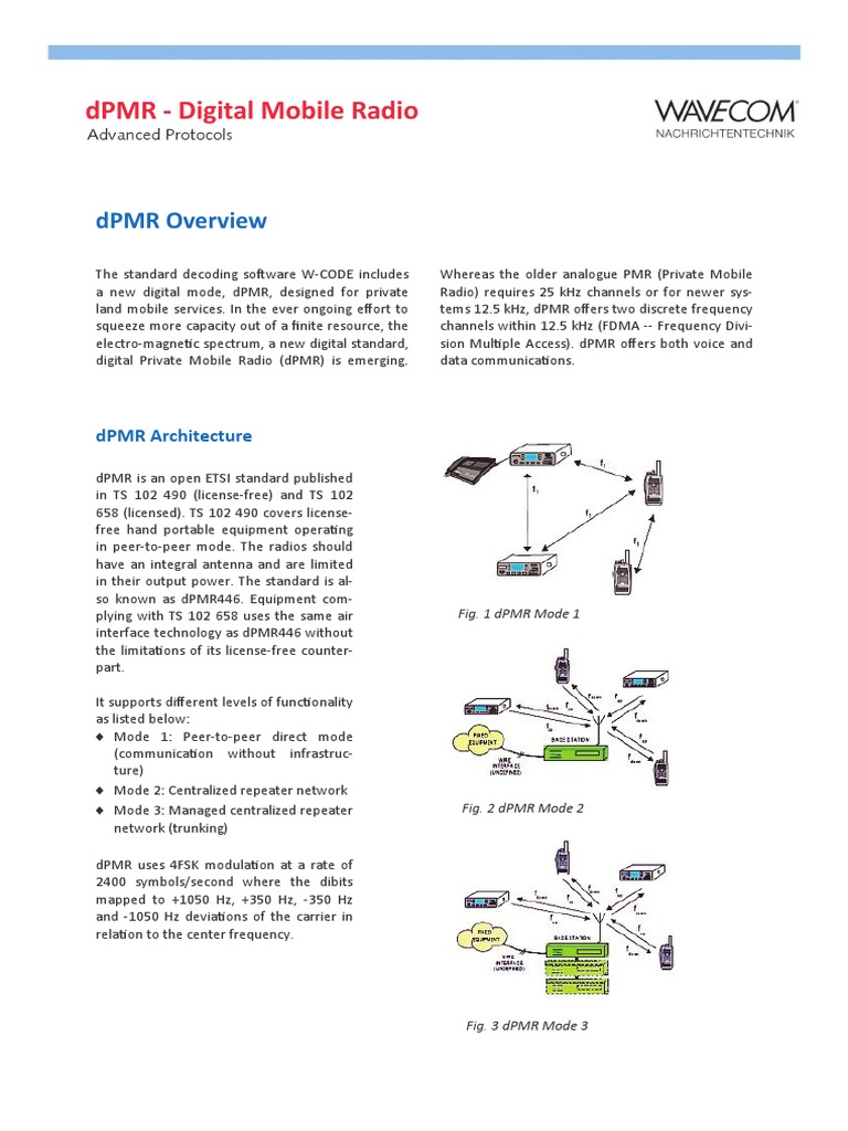 Advanced Protocol DPMR PDF | PDF | Telecommunications | Media Technology