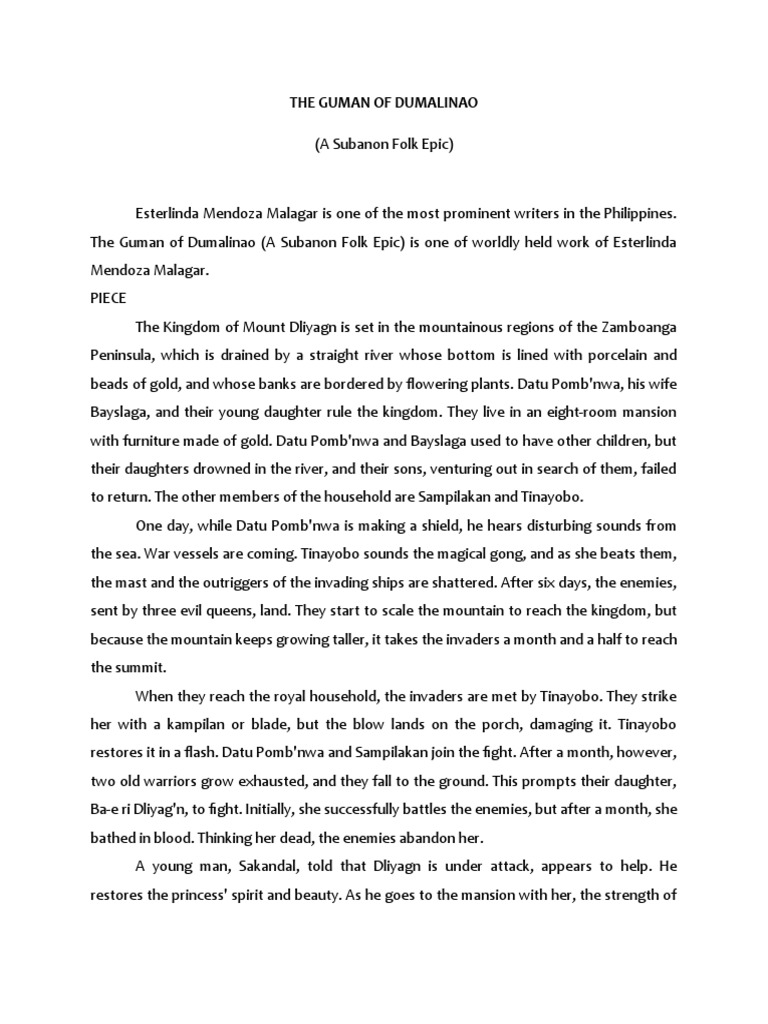 The Guman of Dumalinao | PDF