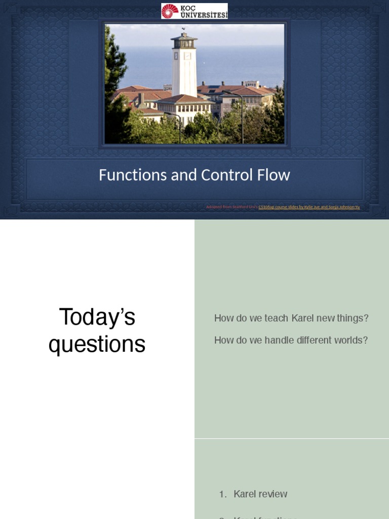 4-Functions ControlFlow | PDF | Control Flow | Boolean Data Type