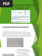 Fraunhofer Double Slit Diffraction | PDF | Diffraction | Applied And Interdisciplinary Physics