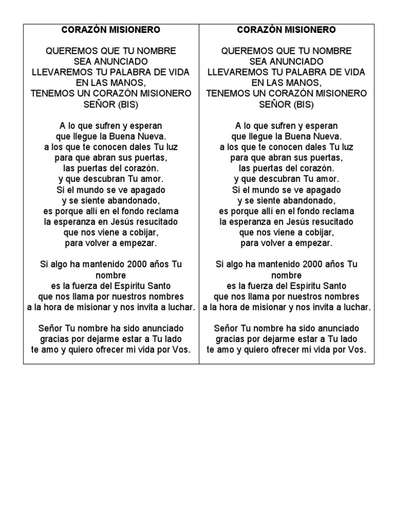Corazón Misionero | PDF