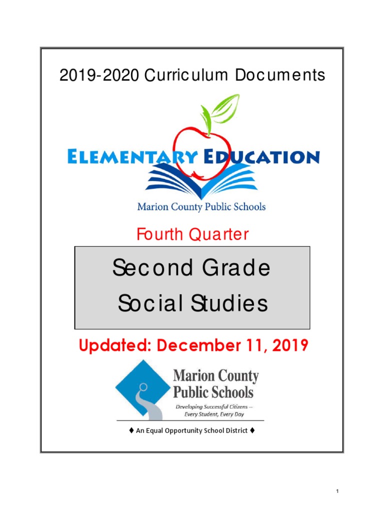 02-2019 - 2020 2nd Social Studies Curriculum Map - QTR | PDF ...