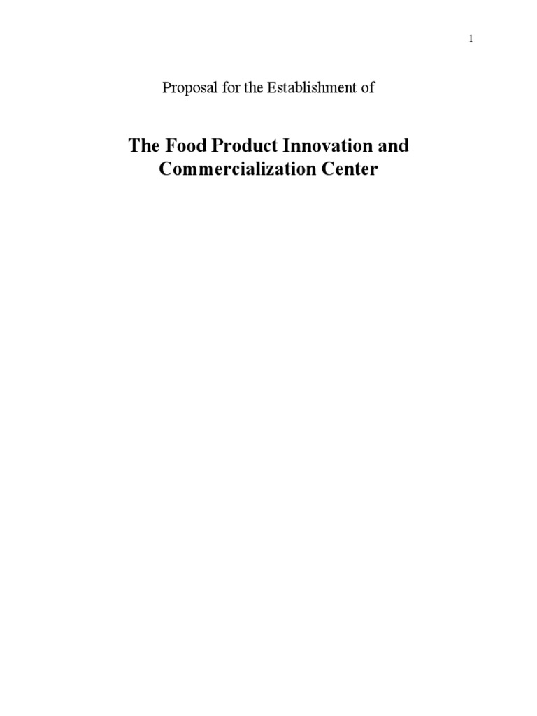 Food Product Proposal Letter Sample | PDF | Shelf Life | Innovation