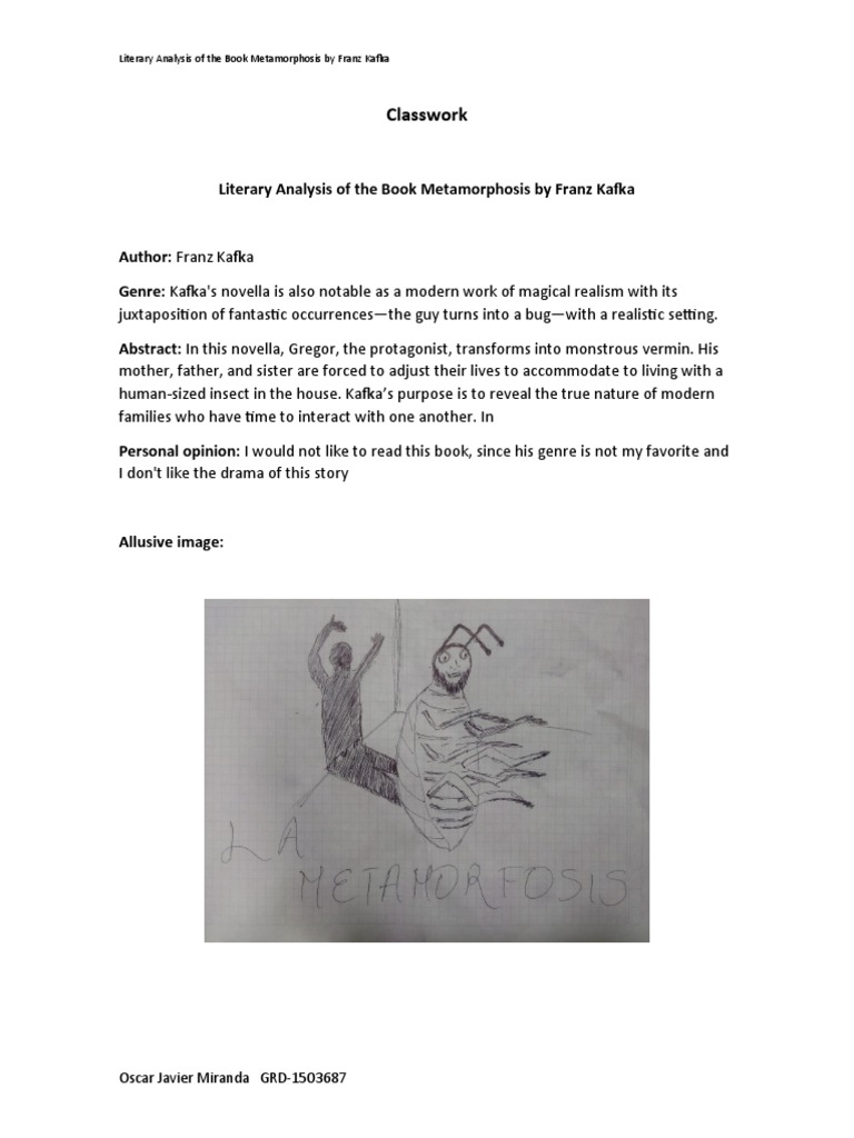 Analyzing Kafka's Metamorphosis | PDF
