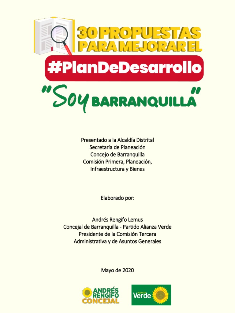 30 Propuestas para Mejorar El Plan de Desarrollo Soy Barranquilla ...