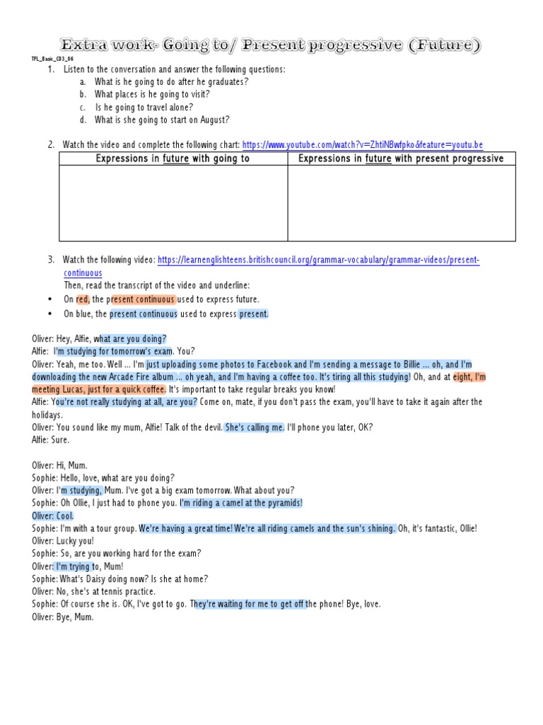 Future Tenses Practice Guide | PDF