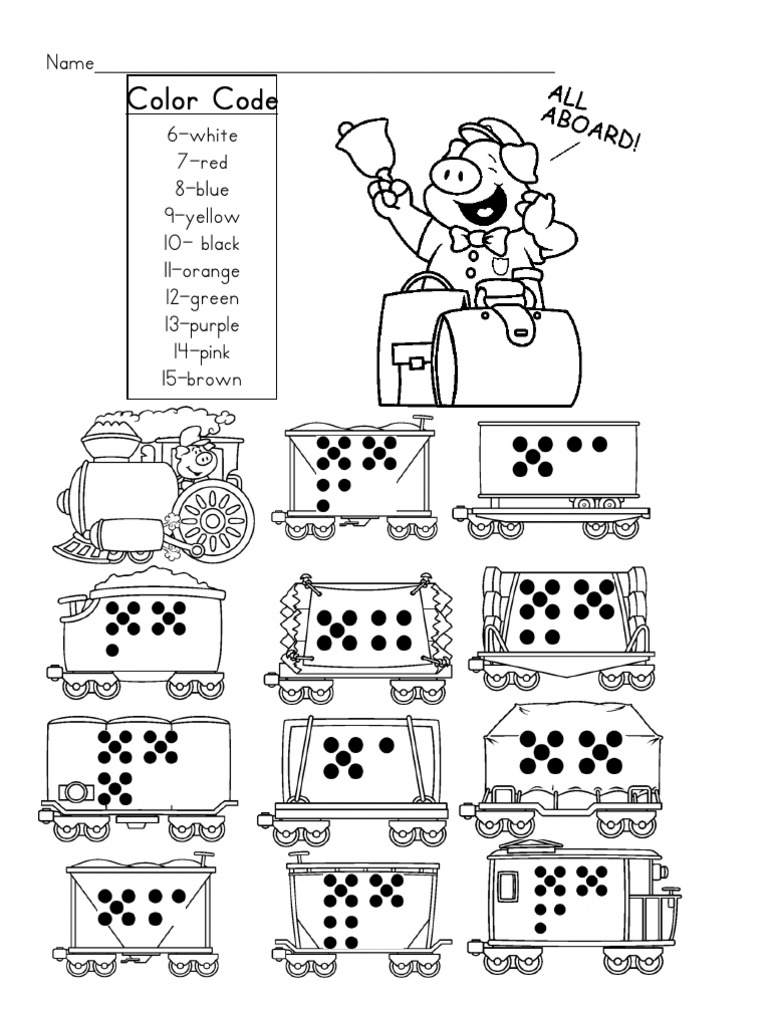 Counting Trains Worksheets Counting Train | TPT