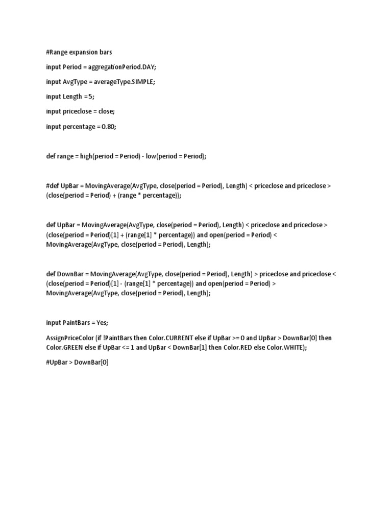 Range Expansion Bars | PDF