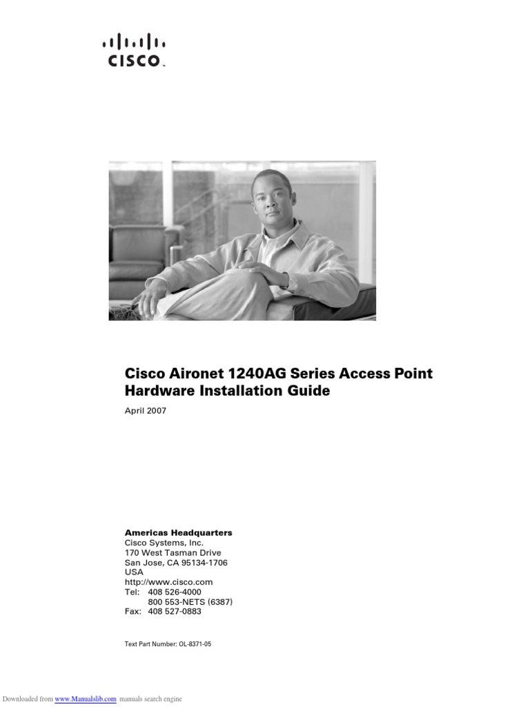 Cisco Aironet 1240AG Series Access Point Hardware Installation Guide ...
