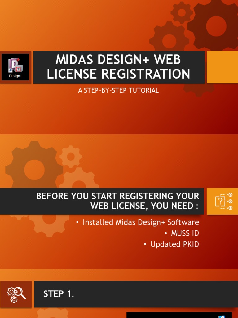 Midas Design+ Step by Step Registration | PDF | Finance & Money ...