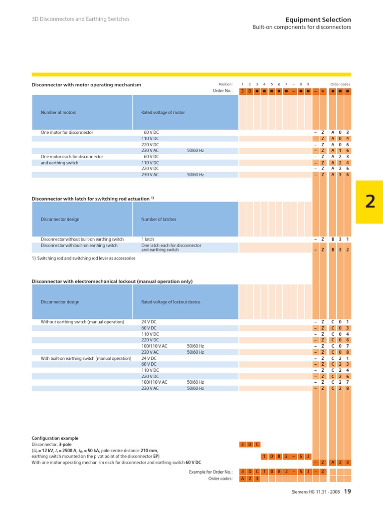 3D Disconnectors and Earthing Switches: Equipment Selection | PDF ...