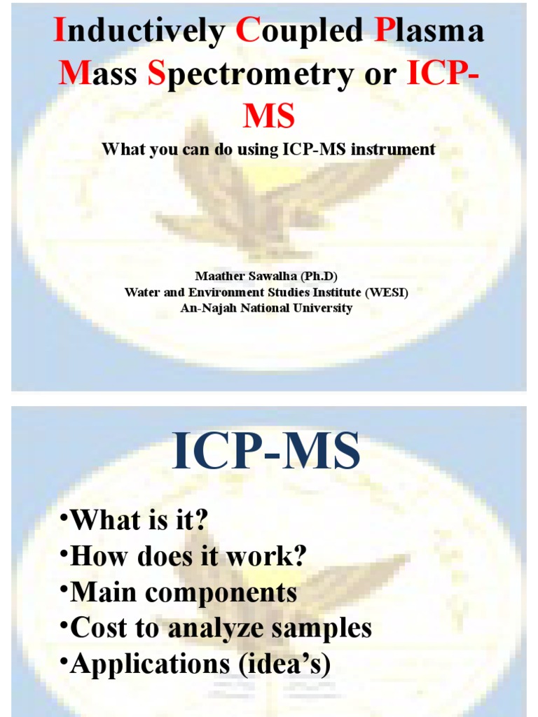 What You Can Do Using ICP-MS Instrument | PDF | Mass Spectrometry ...