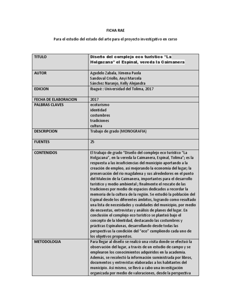 FICHA RAE Bryan 1 | PDF | Urbanismo | Diseño