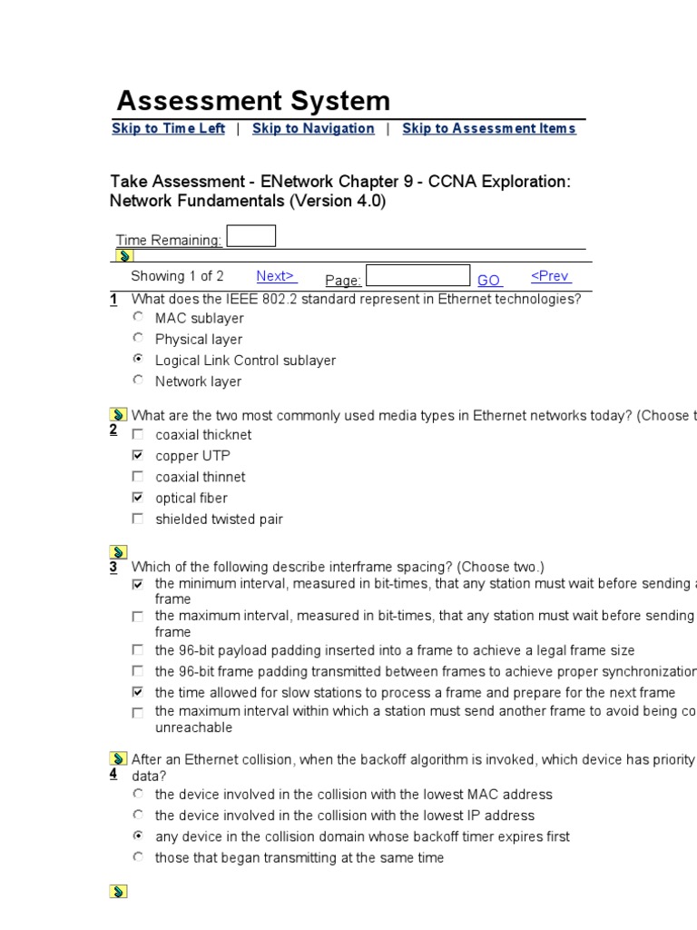 Enetwork Chapter 9 Ccna Exploration Network Fundamentals Version 40