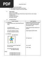 Lesson Plan Basic Shapes | PDF | Shape | Lesson Plan