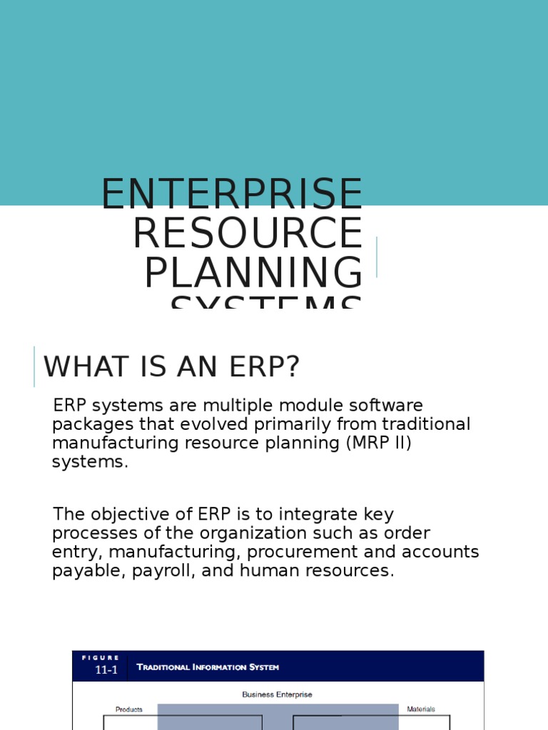 ERP Explained: What is an Enterprise Resource Planning System | PDF ...