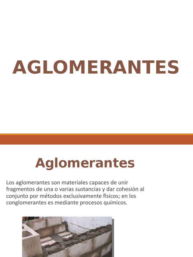 Aglomerantes | PDF | Cemento | Procesos industriales