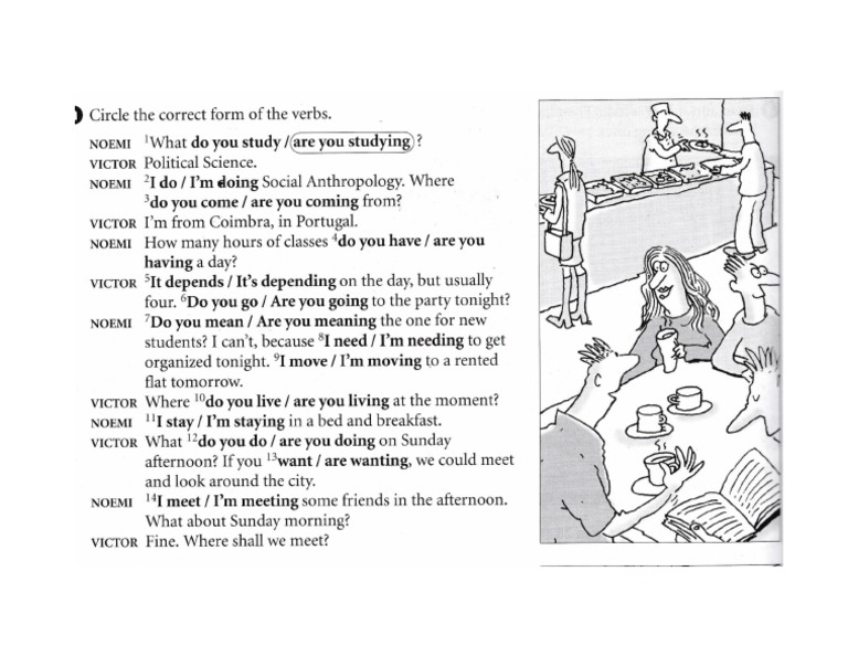 Present Simple Vs Present Continuous | PDF