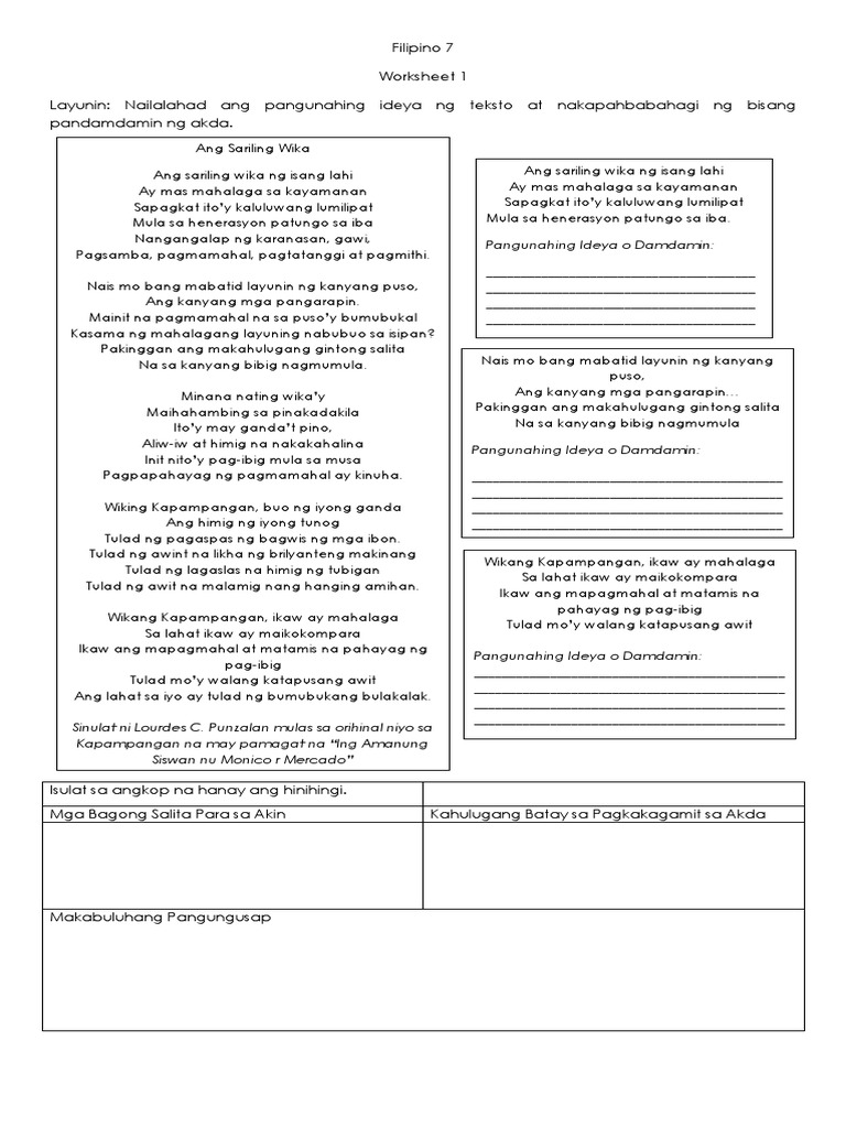 Filipino 7 | PDF