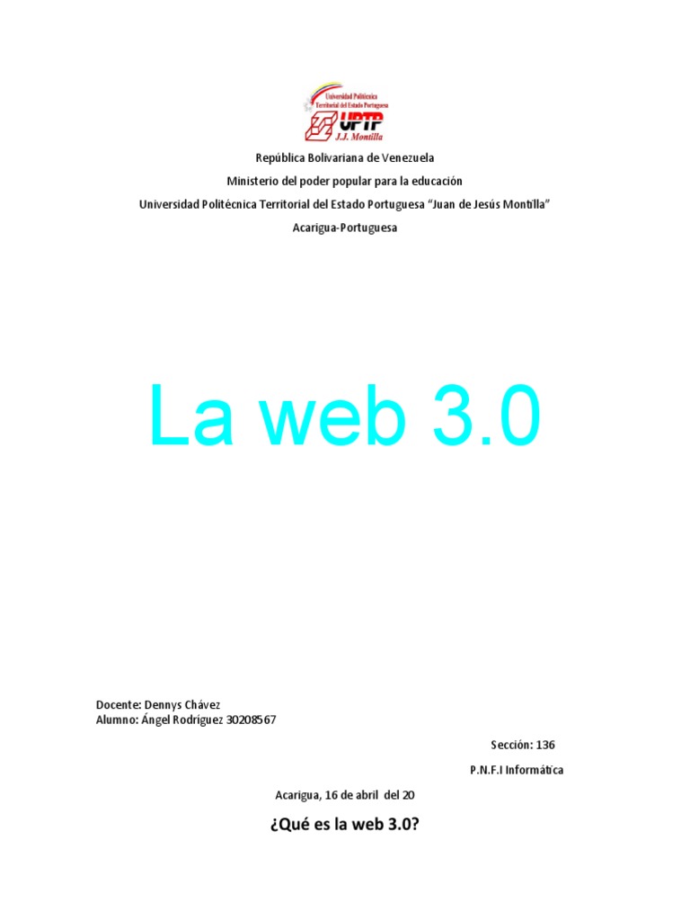 La Web 3.0 | PDF | web 2.0 | Página web