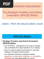 SPACE Matrix Strategic Management Method | PDF | Strategic Management ...