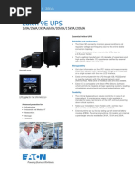 Eaton 93t Ups Datasheet | PDF | Alternating Current | Electricity