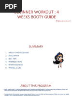 Amber's 8 Week Booty Guide PDF | PDF | Strength Training | Anatomical Terms Of Motion
