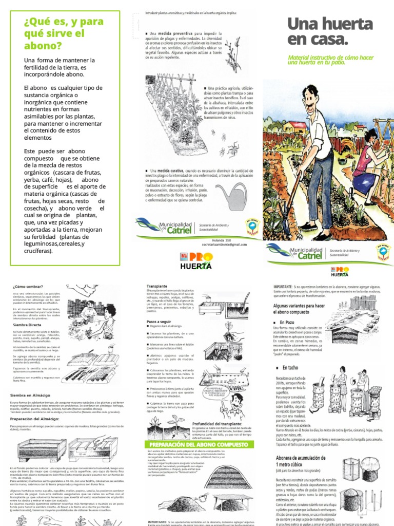 Triptico Huerta | PDF