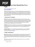 Hotel Pick-Up Report Template | PDF | Pricing | Business