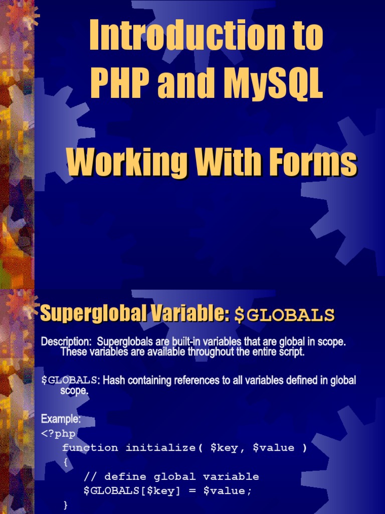 Introduction To PHP and Mysql: Working With Forms | PDF | Fahrenheit | Php