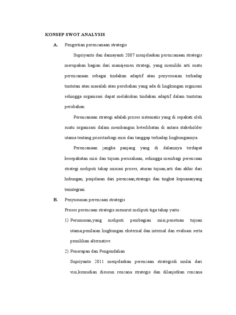 SWOT dan Fishbone Analysis | PDF