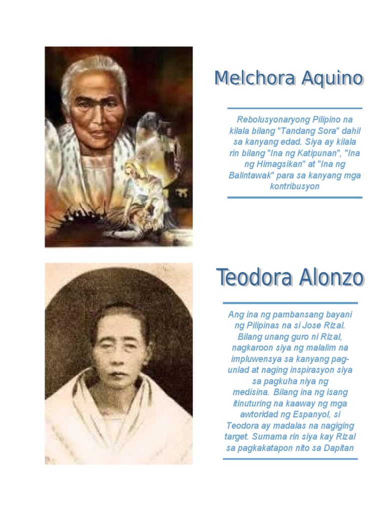 Mga Bayani Ng Pilipinas At Ang Kanilang Nagawa