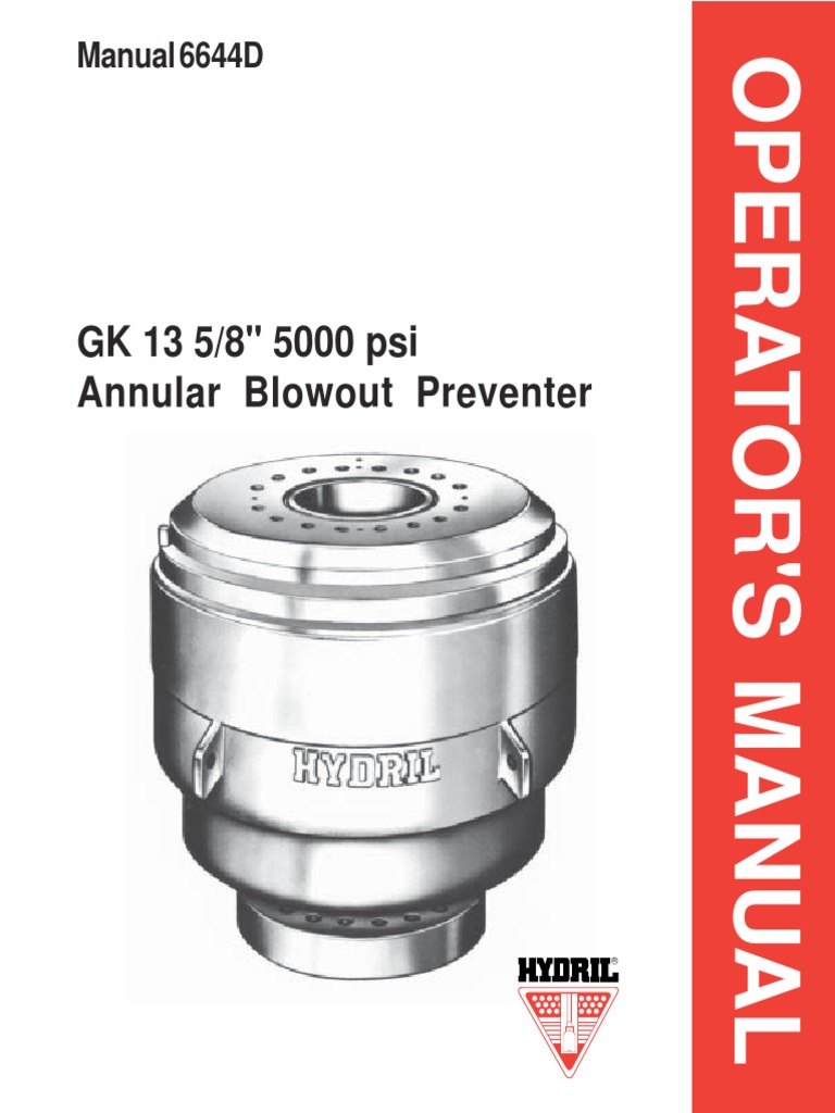 Hydrill 13'' - 5000 Psi | PDF | Blowout (Well Drilling) | Pressure