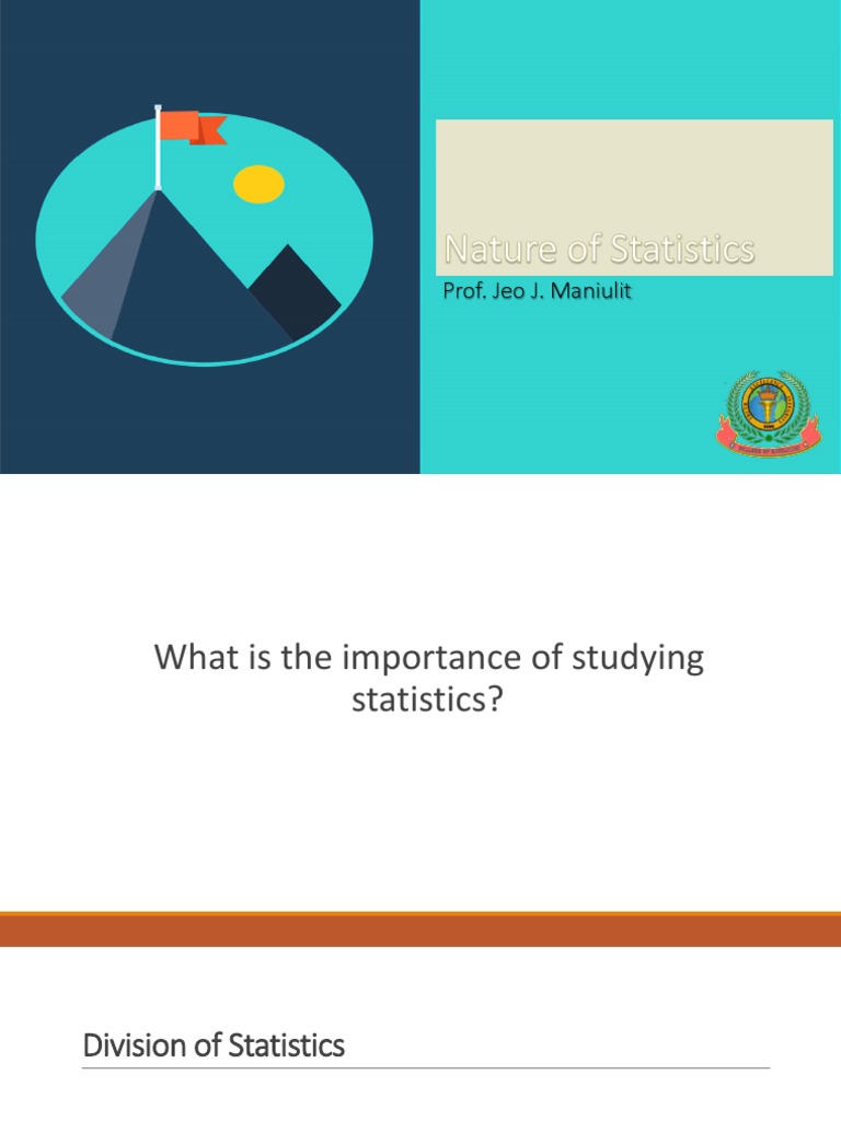 1 Nature of Statistics | PDF | Randomness | Statistics