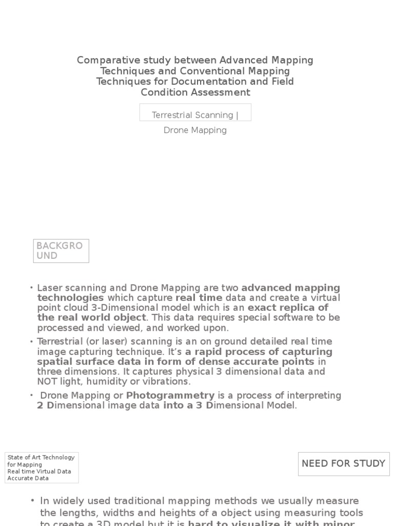 Comparative Study Between Advanced Mapping Techniques and Conventional ...