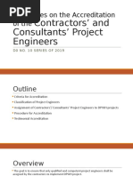 Guidelines On The Accreditation of The Contractors Project Engineer ...