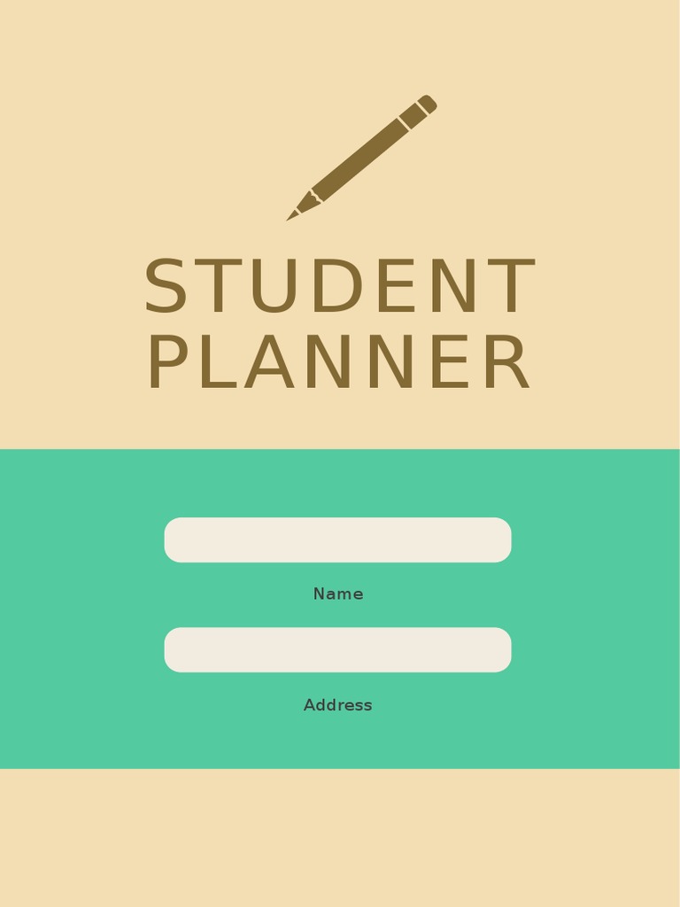 Blank Student Planner Template | PDF