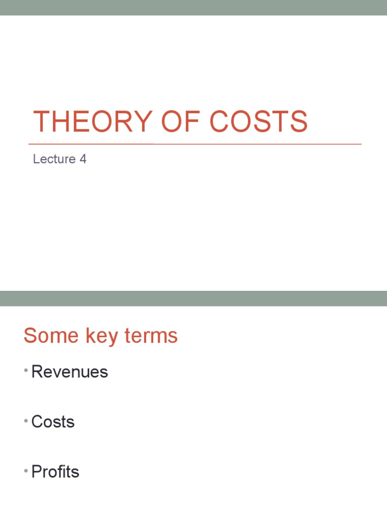 Lecture 4b-1 | PDF | Average Cost | Financial Accounting