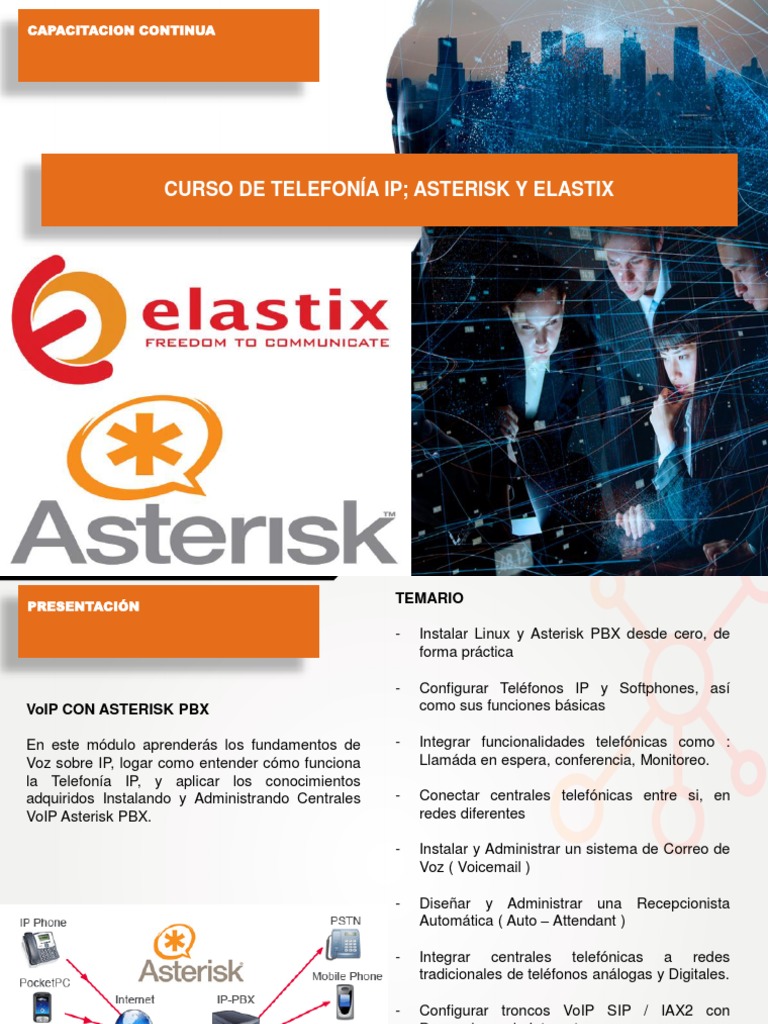 Curso de Telefonía IP Asterisk | PDF | Voz sobre IP | Central telefónica