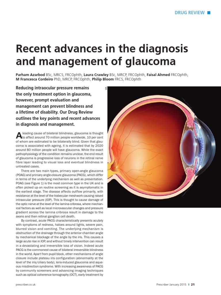 Recent Advances in The Diagnosis and Management of Glaucoma | PDF ...